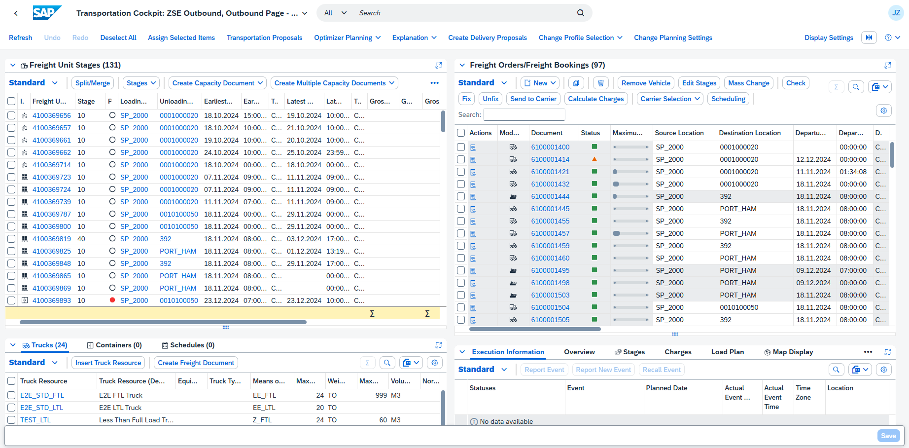 Quais são as opções para mudar do LE-TRA para o SAP TM?