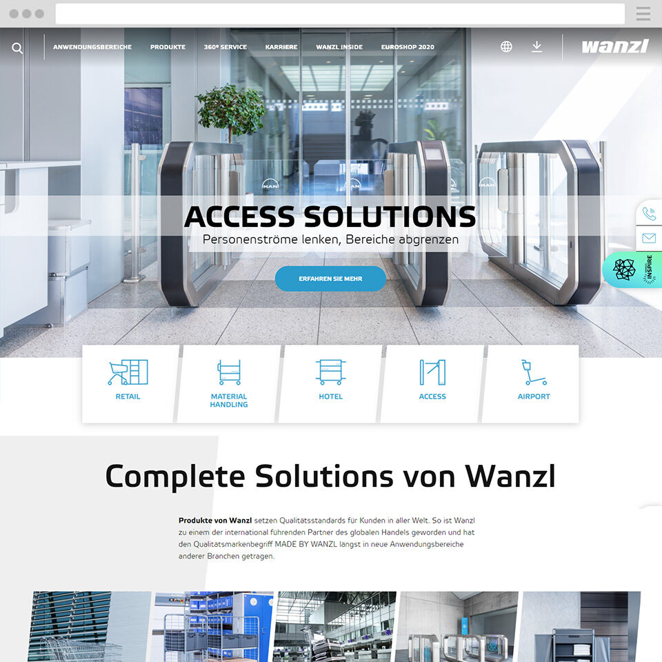 Wanzl: Corporate Website | Top Digitalagentur aus Österreich | valantic.com