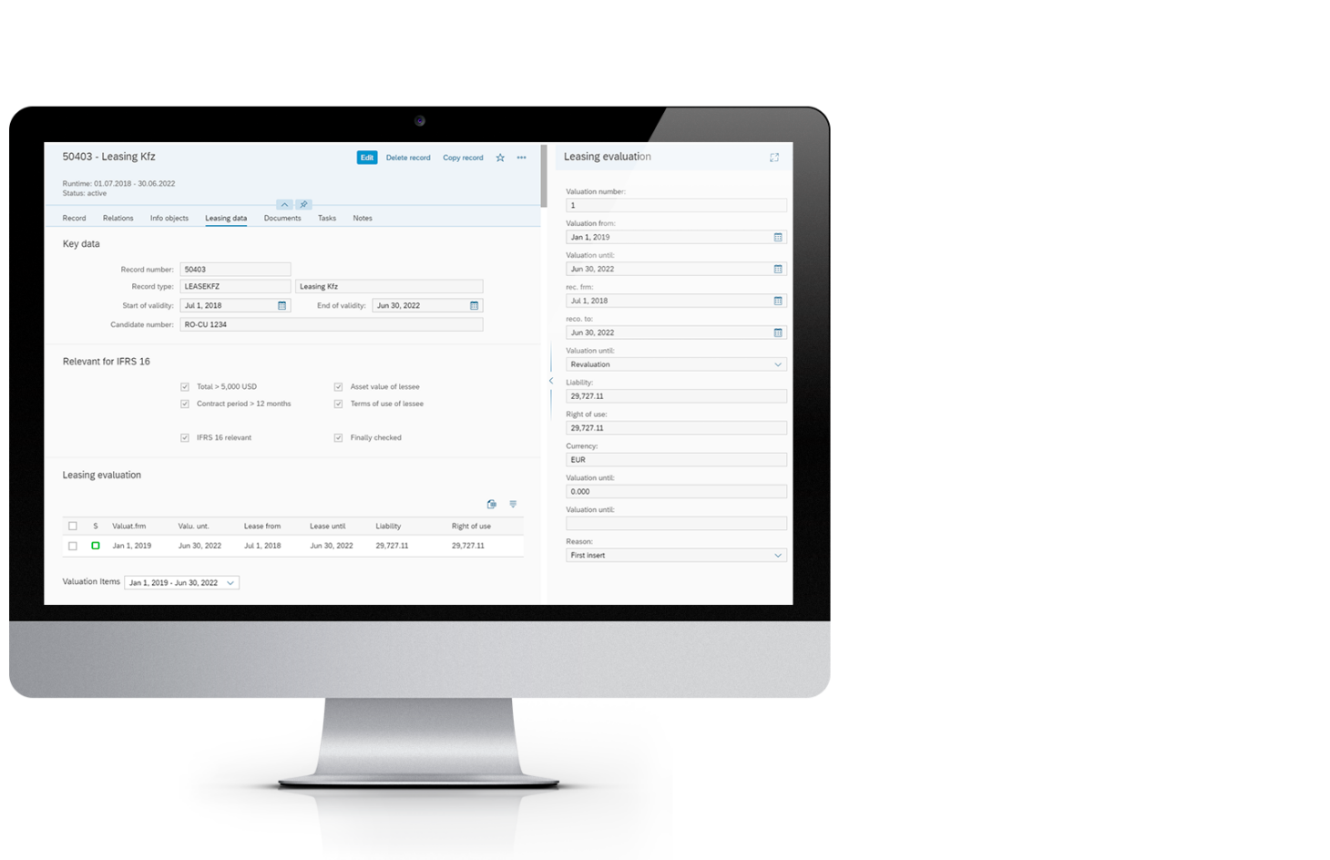 Leasing contract management – SAP integrated – valantic