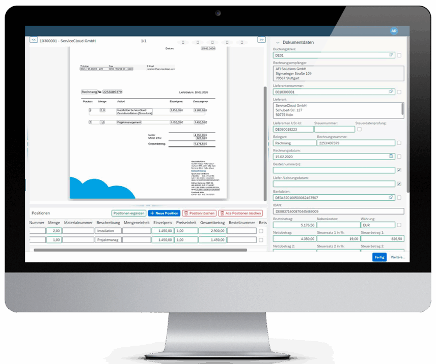 Invoice Processing – SAP integrated – valantic